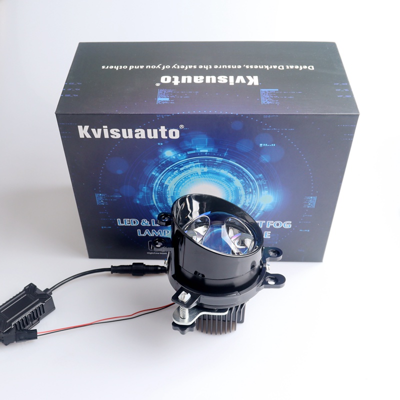 CQL 45w 3000k 6000k 3 inch F4 double matrix bi led projector fog lamp ...