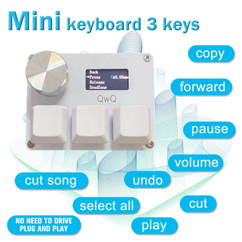 Sayobot O3C OSU Keypad Macro Mechanical Keyboard IPS Color Screen Knob ...