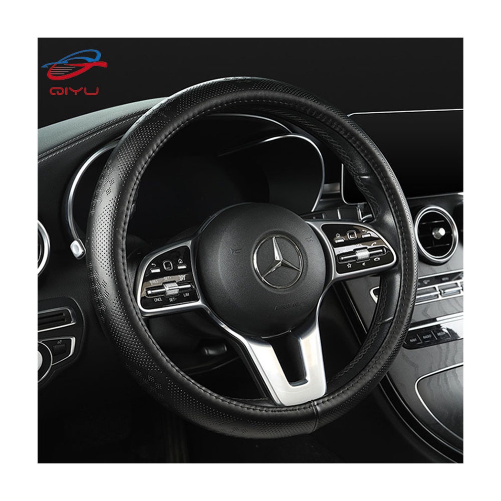 QIYU Factory Car Steering Wheel Leather Steering Wheel Cover Fits Most ...