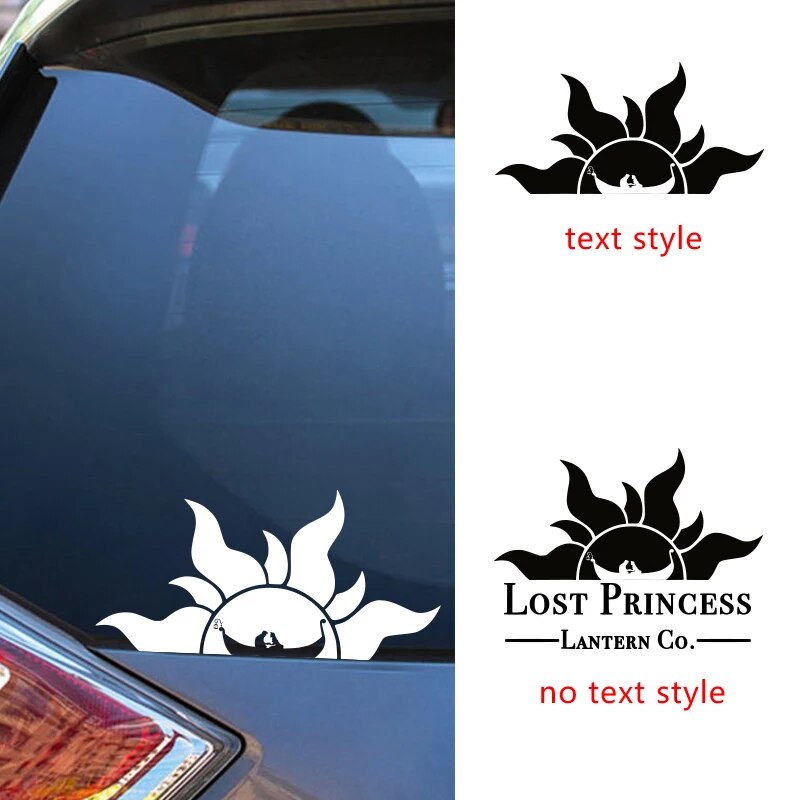 Tangled Rapunzel Lost Princess Lantern Co Vinyl Sticker Car Window ...