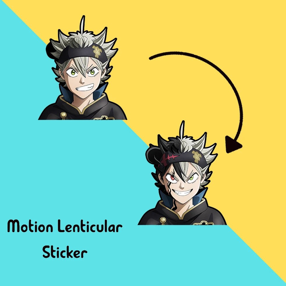 Asta Anime Black Clover 3D Car Sticker Cartoon Waterproof Decals Home ...