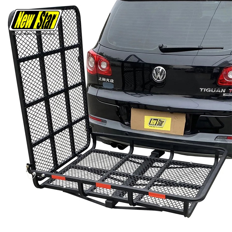 500Lbs basket-style steel scooter lawn mower snow blower hauler hitch ...