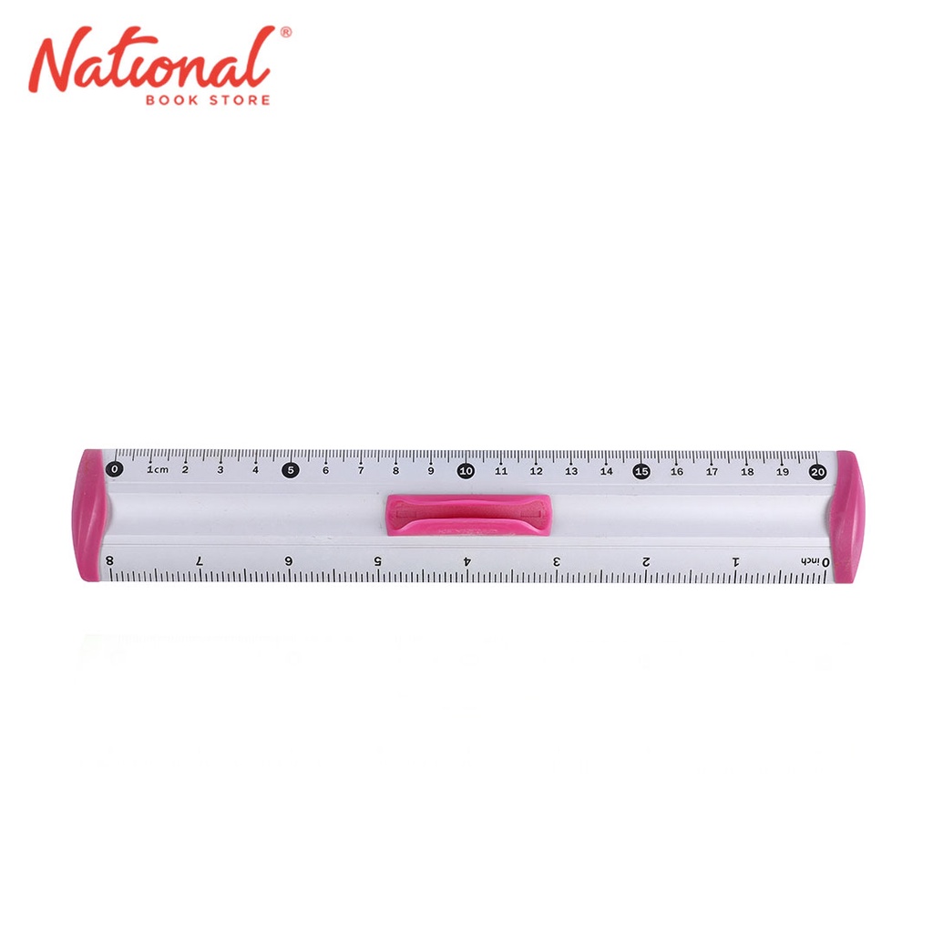 Keyroad Plastic Ruler Measure Clip Aluminum with Pen Grip 20 cm ...