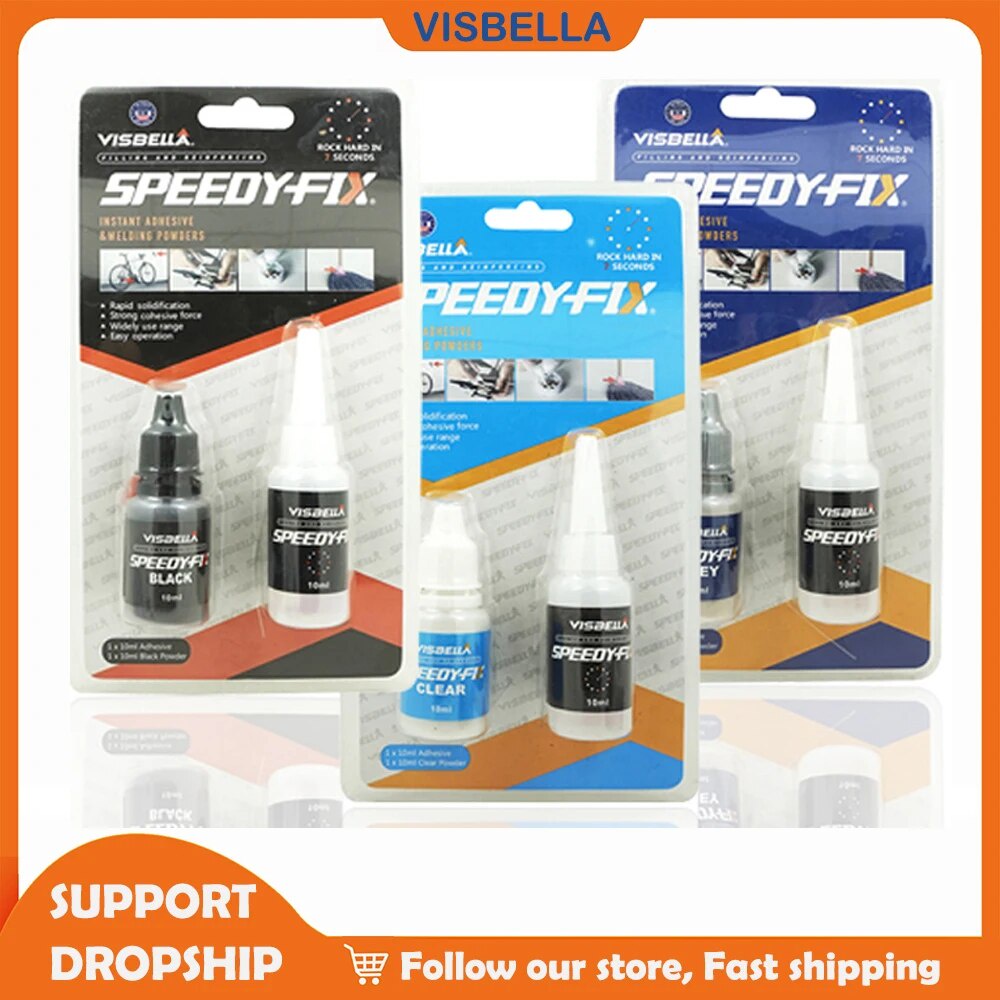 7 Second Speedy Fix Black Liquid bonding Metal Steel Plastic Welding ...