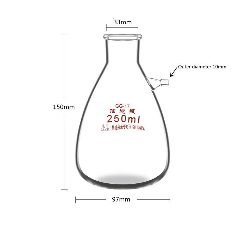 Newly launched Filter Flask Glass Vacuum Filtration Suction Flask ...