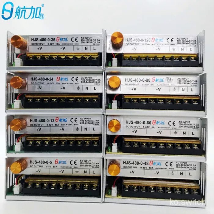 480W 20A 0-24V Adjustable Power Supply HJS-480-0-24 DC voltage ...