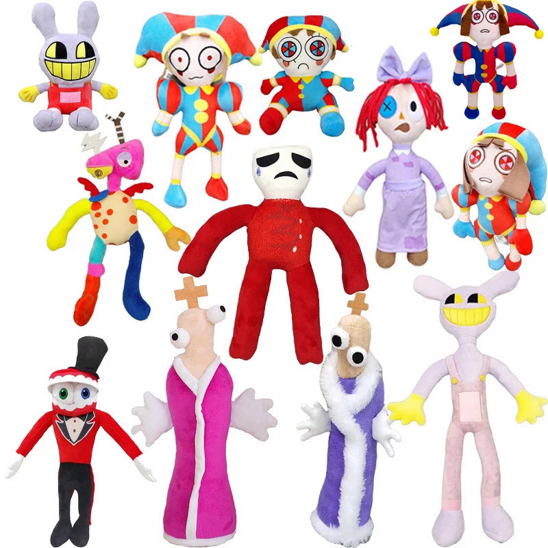 The Amazing Digital Circus Plush Toy Pomni Jax Ragatha Kinger Caine ...
