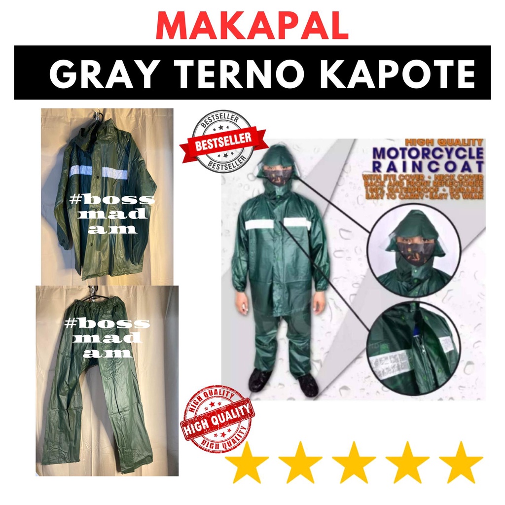 Green Terno Kapote for Honda Beat Fi V2 / Honda Beat Fi V3 Makapal ...