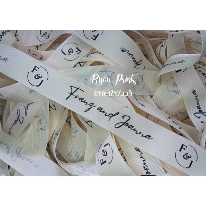 Customized Satin Ribbons Grossgrain Ribbons 50 Yards | Shopee Philippines