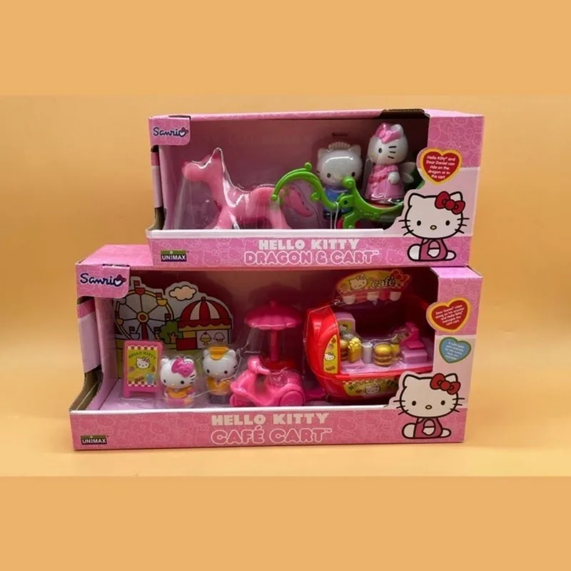☫Sanrio Hello Kitty Figure Dining Car Dragon Float Model Ornaments ...