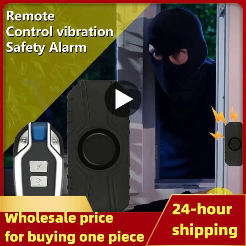 ♕Wireless Anti-theft Vibration Alarm Waterproof Motorcycle Alarm with ...