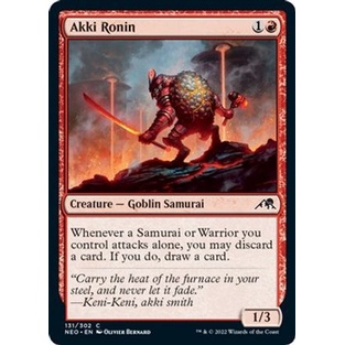MTG - Akki Ronin [NEO] - Red | Shopee Philippines