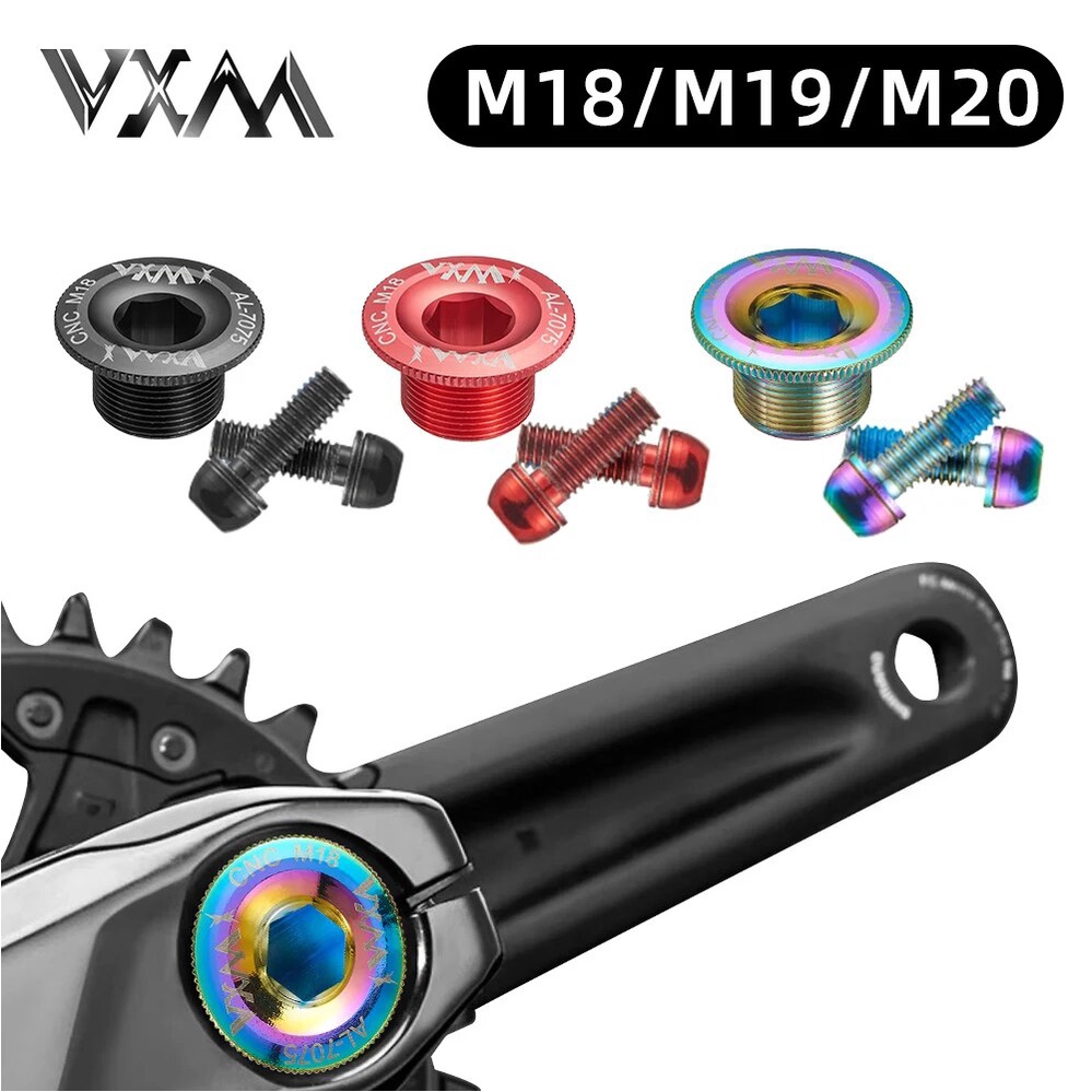 VXM Crank Cover Screw Cap M18/M19/M20 MTB Crankset M20 Aluminum BMX ...