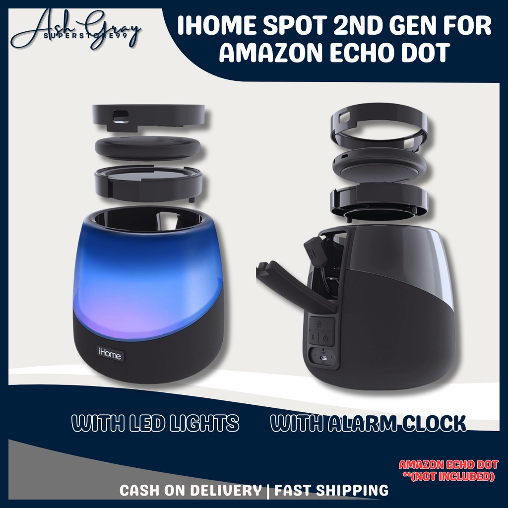 AMAZON iHOME SPOT For Your Amazon Echo Dot Second Generation Voice ...