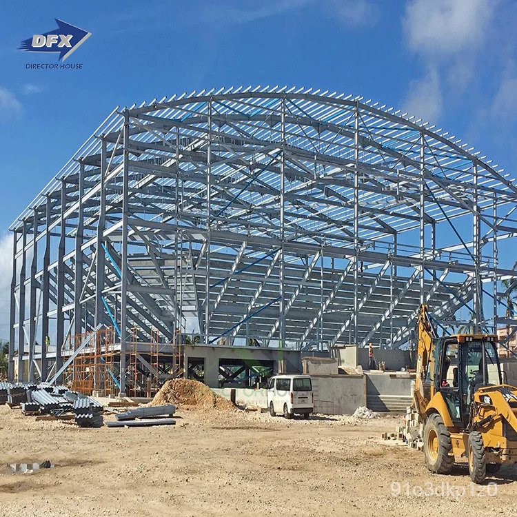 Large span steel frame structure space frame roofing sheds ...