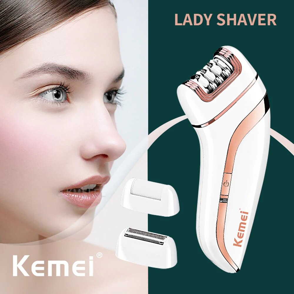 3 In1 Women Epilator Electric Female Face Hair Removal Lady Shaver ...