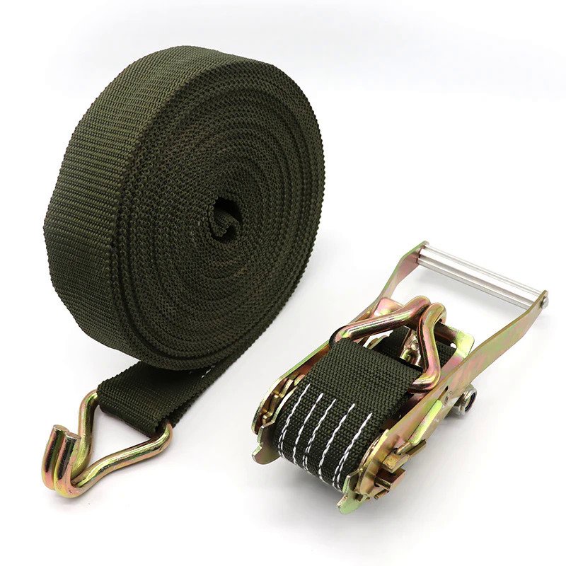 Tie tie tension tension can retractable with dual J hook heavy truck ...