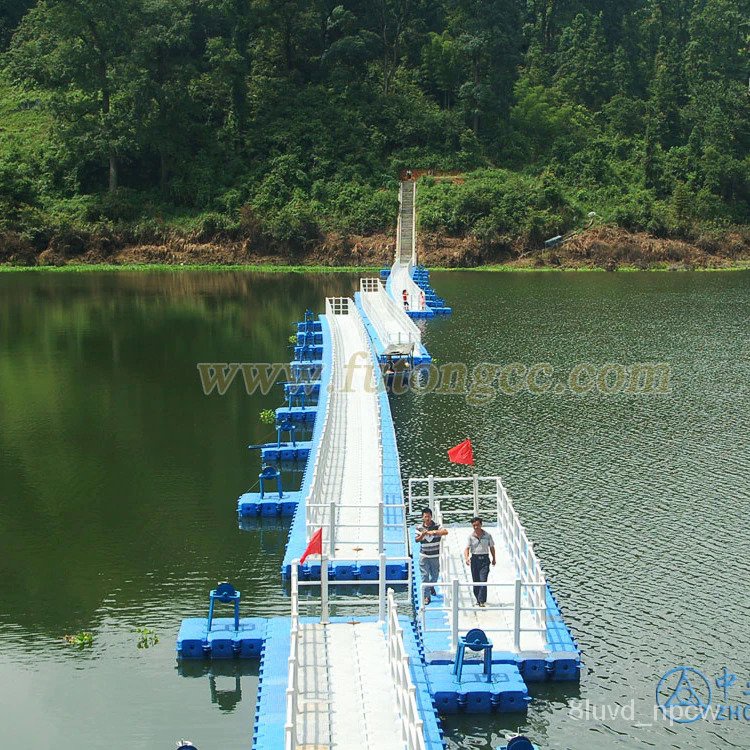 pontoon floats floating bridge modular floating dock boat accessories ...