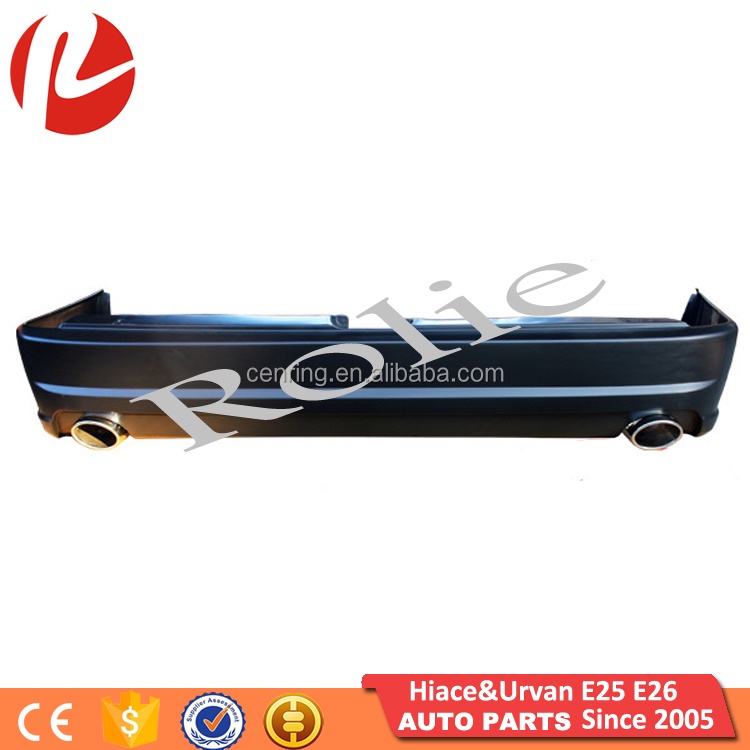 Rear Bumper with lip muffler body kit for Hiace Commuter mini bus van ...