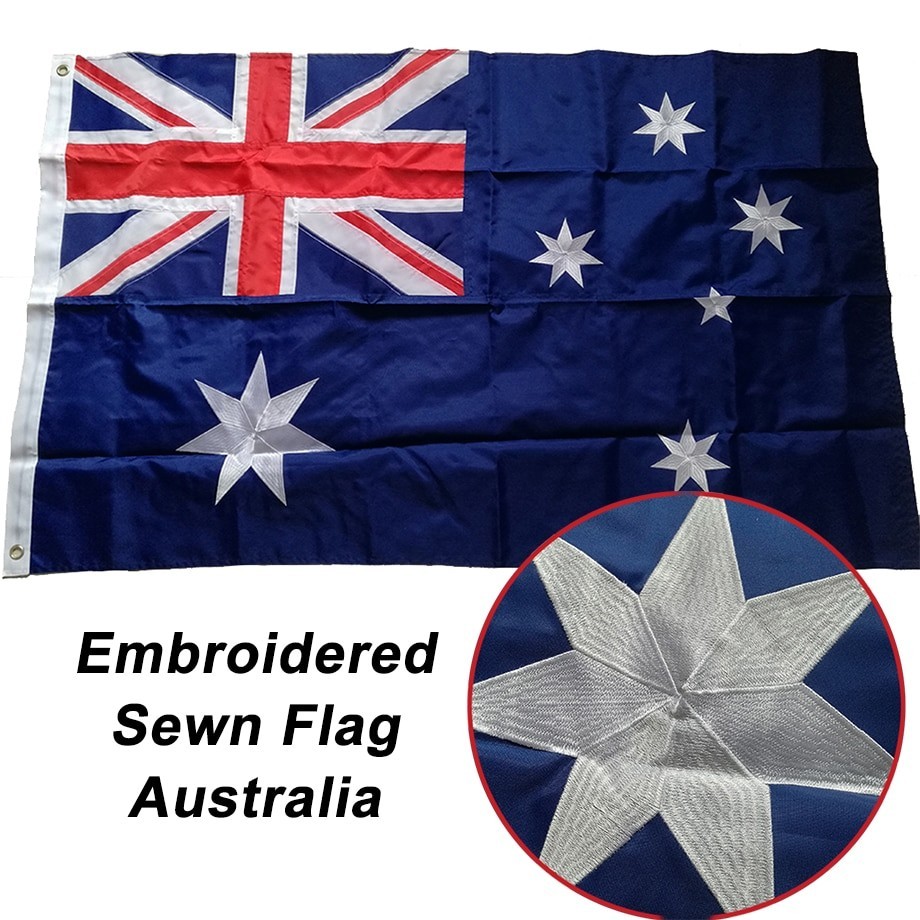 Embroidered Sewn Australia Flag Australian National Flag World Country ...