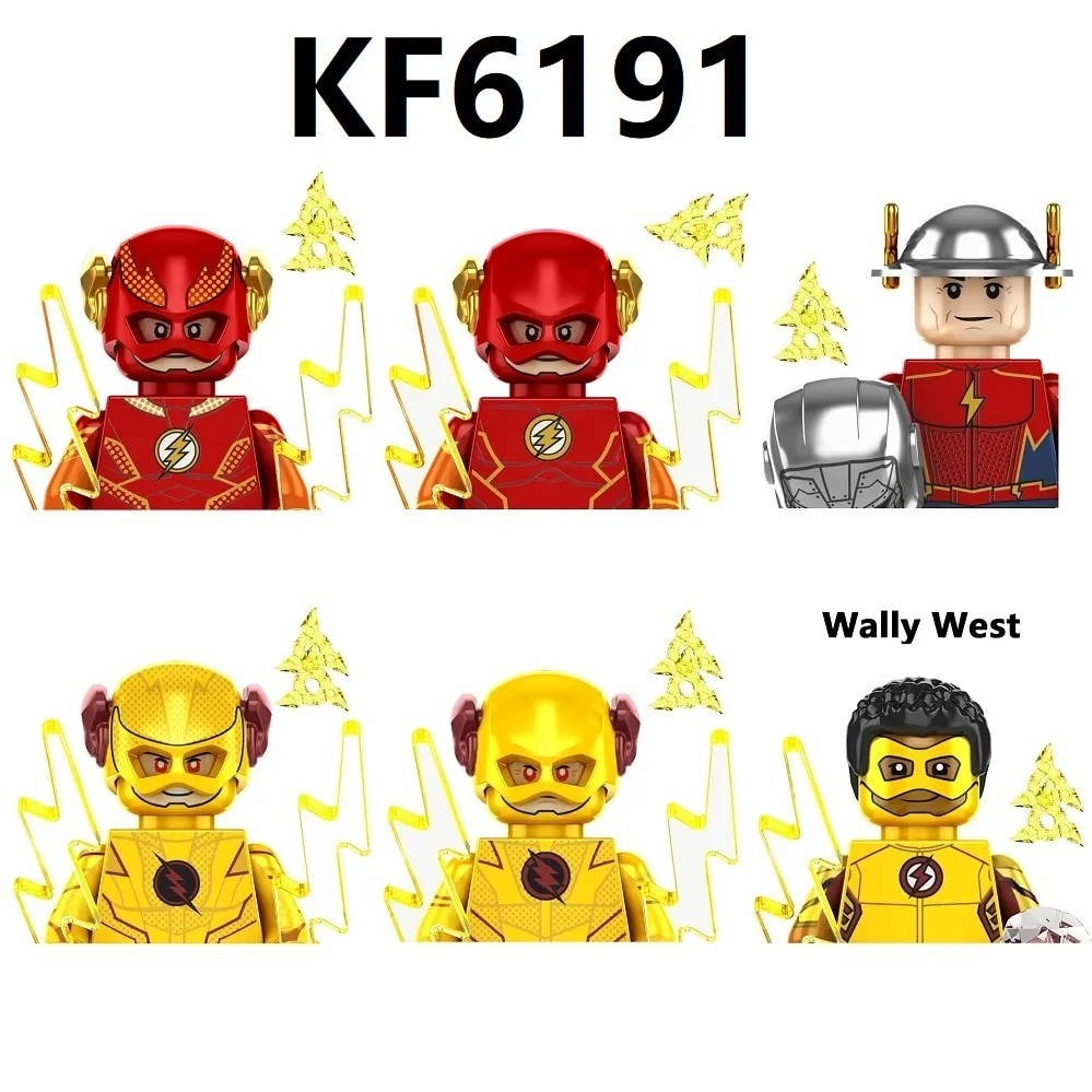 Anime Movies Heroes Bricks Dolls Batman The Flash Wally West Mini ...
