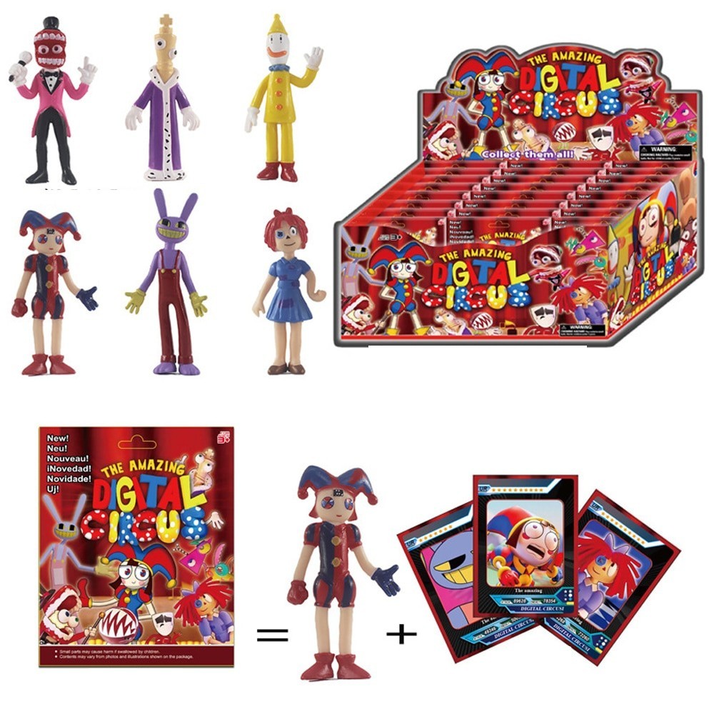 Pomni Jax Cartoon Characters Figuras Model PVC The Amazing Digital ...