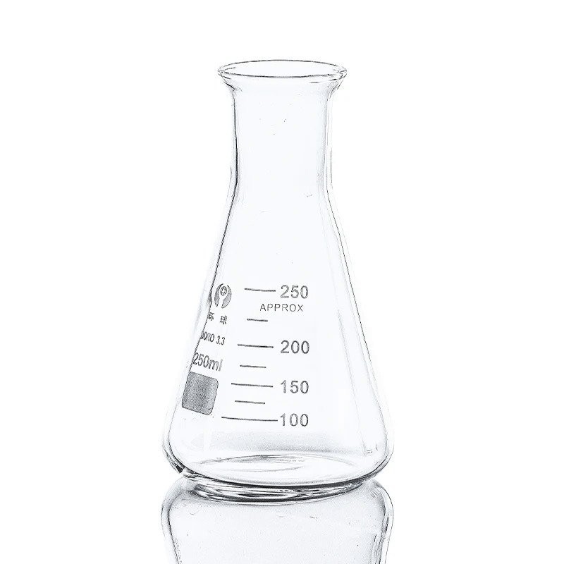 Lab heat resistant wide narrow mouth neck graduated measuring glass ...