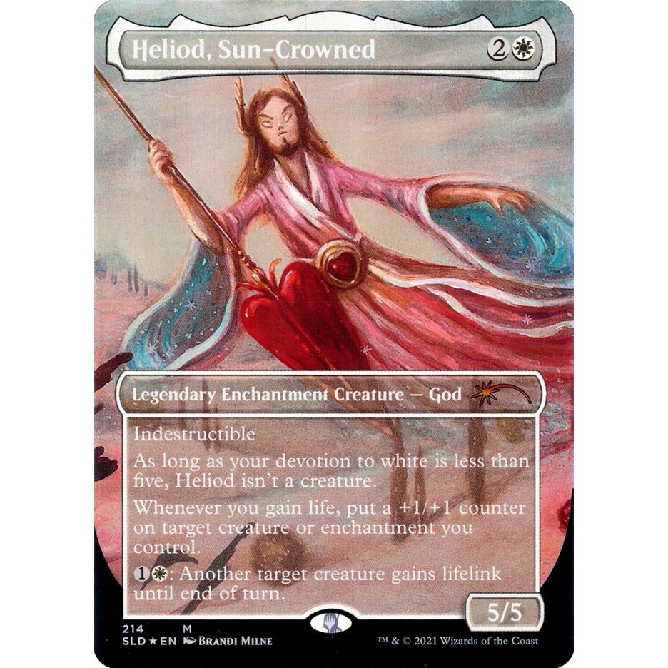Pr0xy Card - Heliod, Sun-Crowned (Borderless) | Secret Lair Drop (SLD ...