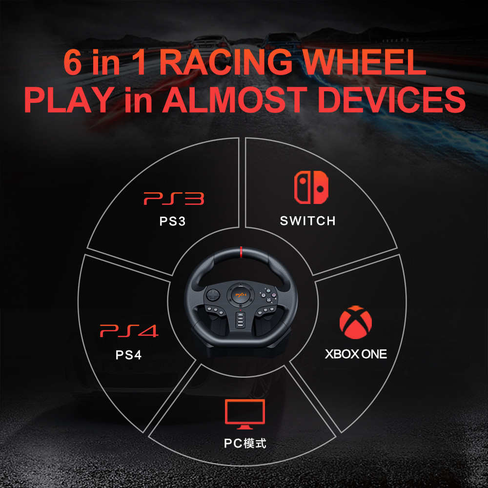 V900 PXN Game Racing Wheel 270 And 900 Degree Game Steering Wheel With ...