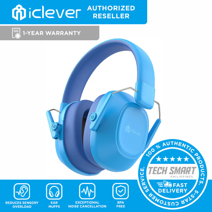 iClever Noise Cancelling Headphones (NO AUDIO) for Kids, Noise ...