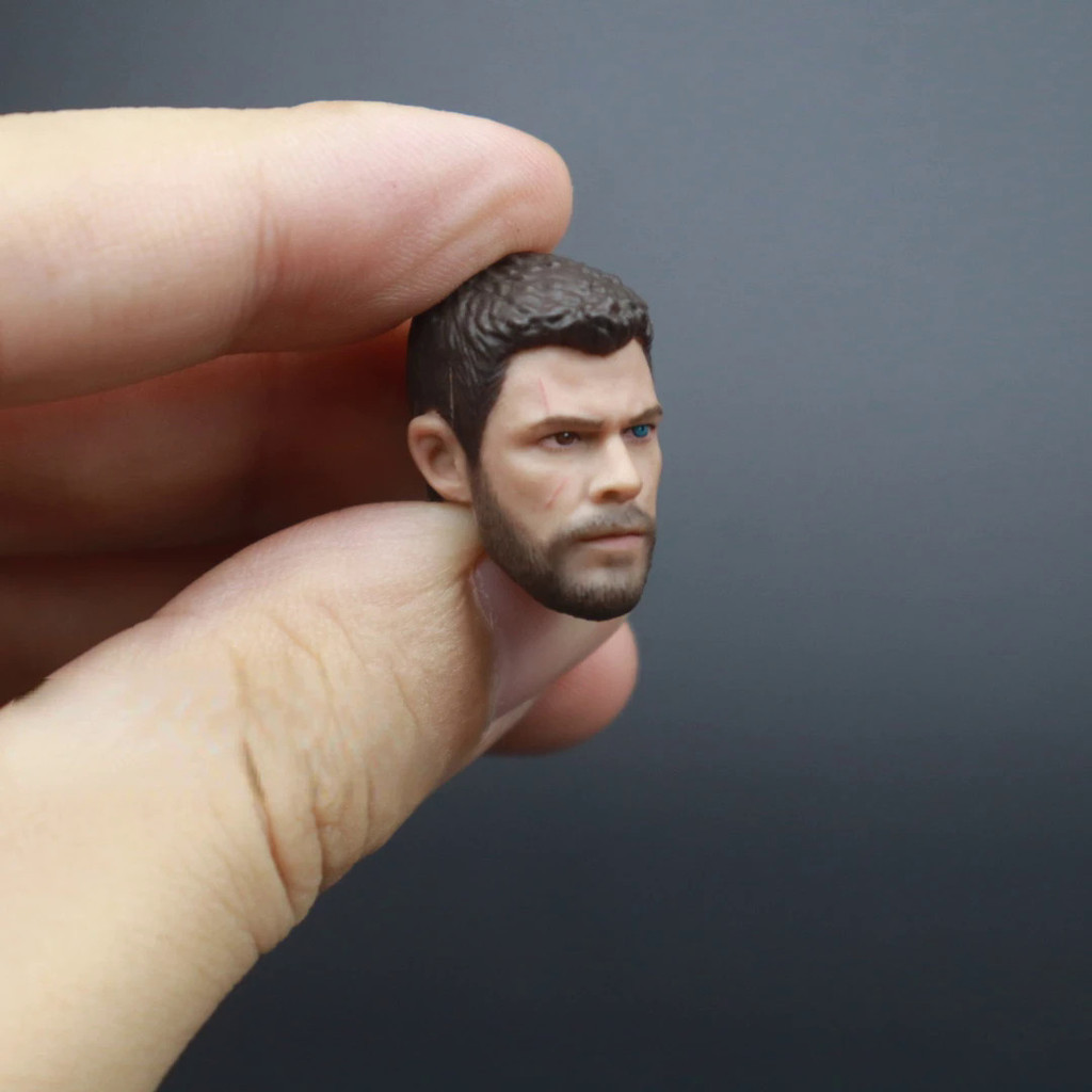 GRNU ☆ 1/12 Scale Male Head Sculpt Chris Hemsworth Fit 6'' Action ...