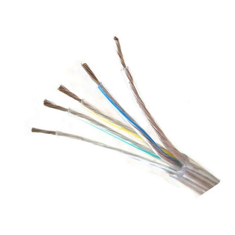 SVT 5 Core 18AWG Transparent PVC 105 degree 300V Power Supply Electric ...