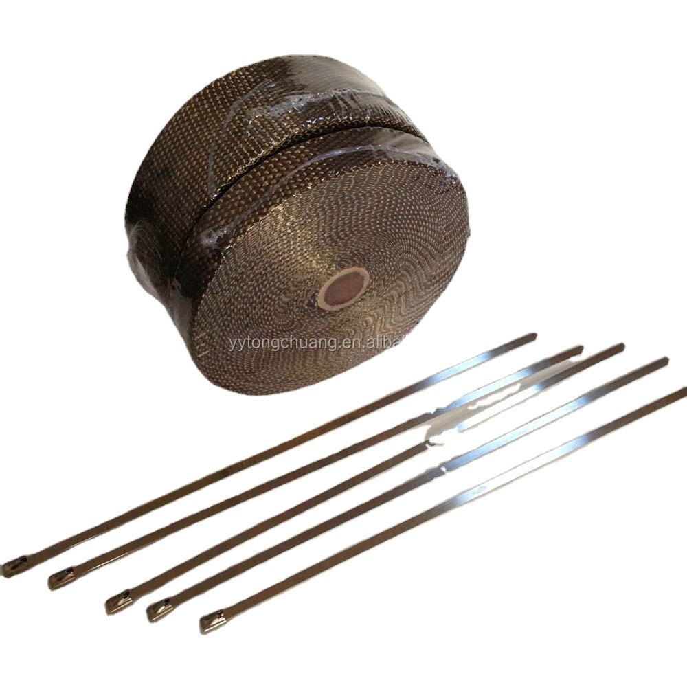 automotive exhaust heat thermal wrap/basalt fiber header manifold wrap ...
