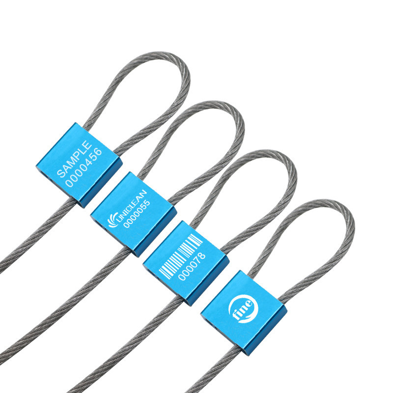 TX-CS103 Steel Security Cable Wire Seals Numbered Anti-Tamper Freight ...