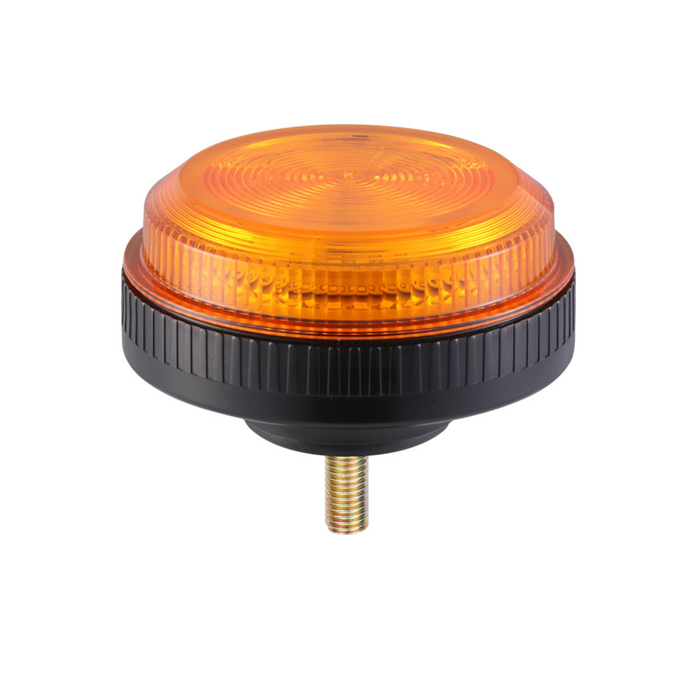 LED warning amber flashing beacon low profile light DC 12-80V light ...