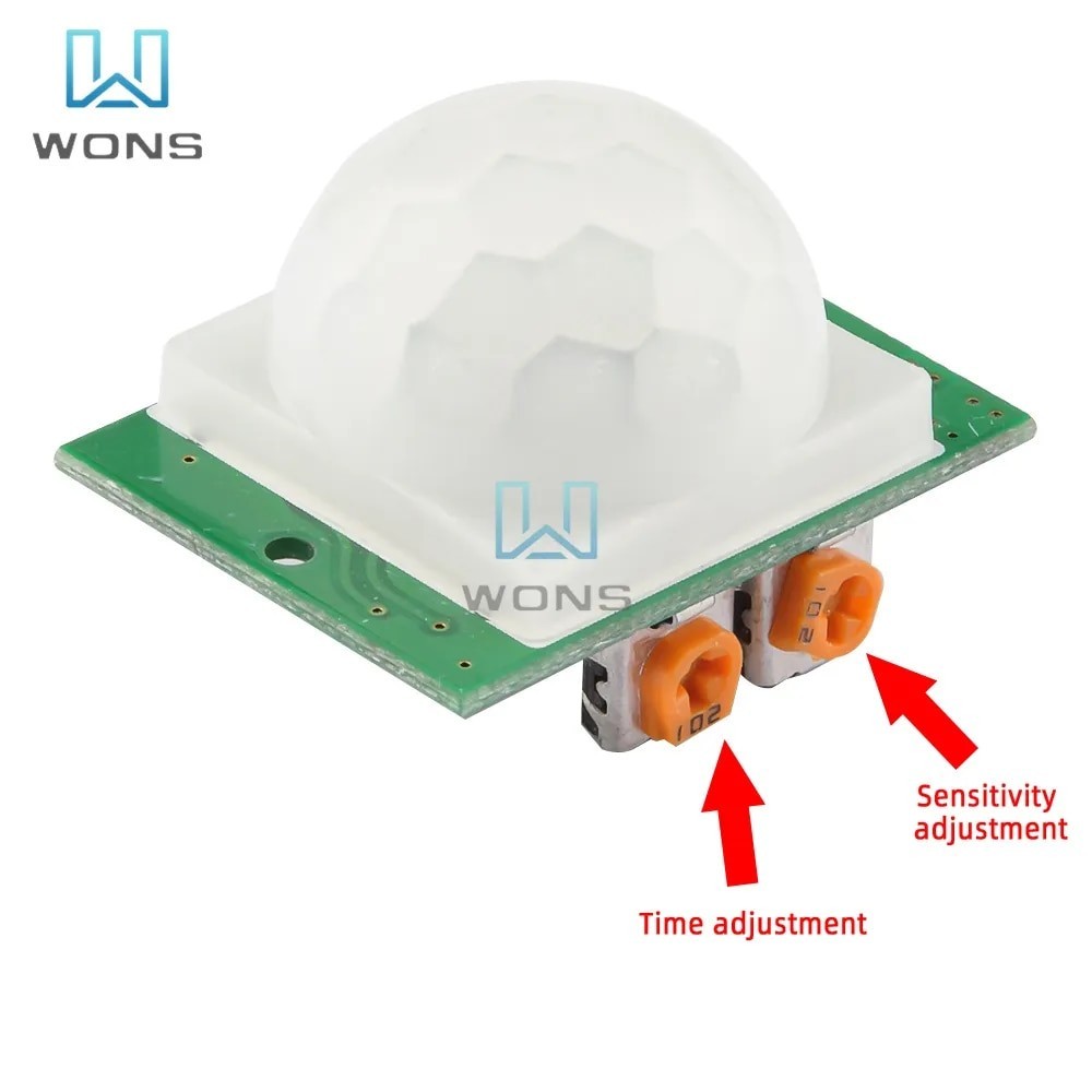 ☍HC-SR501 HC SR501 NEW Adjust Infrared IR PIR Motion Sensor Detector ...