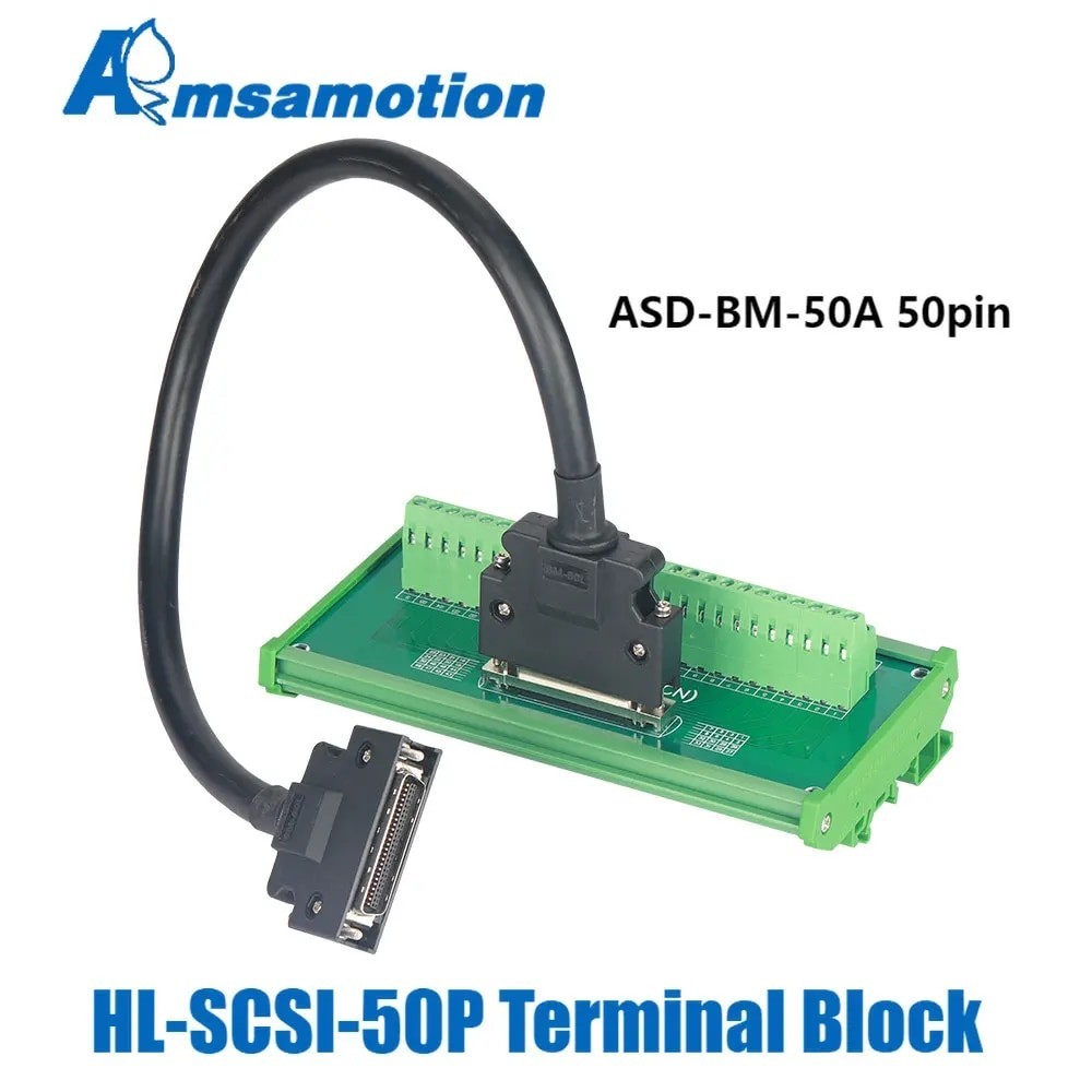 SCSI-50P(CN) for Delta ASD-A2 AB Series Servo Driver CN1 Terminal Board ...