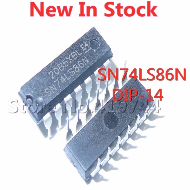 92d 5PCS/LOT SN74LS86N HD74LS86P 74LS86 SN74LS86AN DIP-14 Four XOR gate ...
