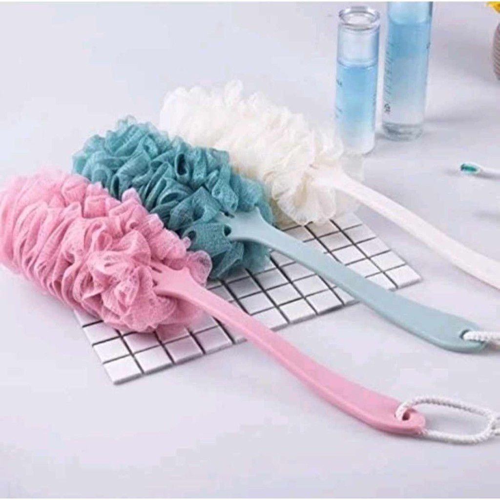 Bath Shower Brush Back Scrubber with Long Handle Spa Exfoliator Body ...