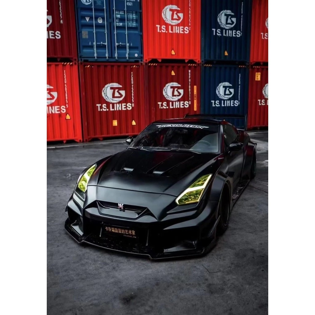 ☛For Nissan R35 GTR LB WORKS GT 35GT-RR V3 FRP Unpainted Full Body Kit ...