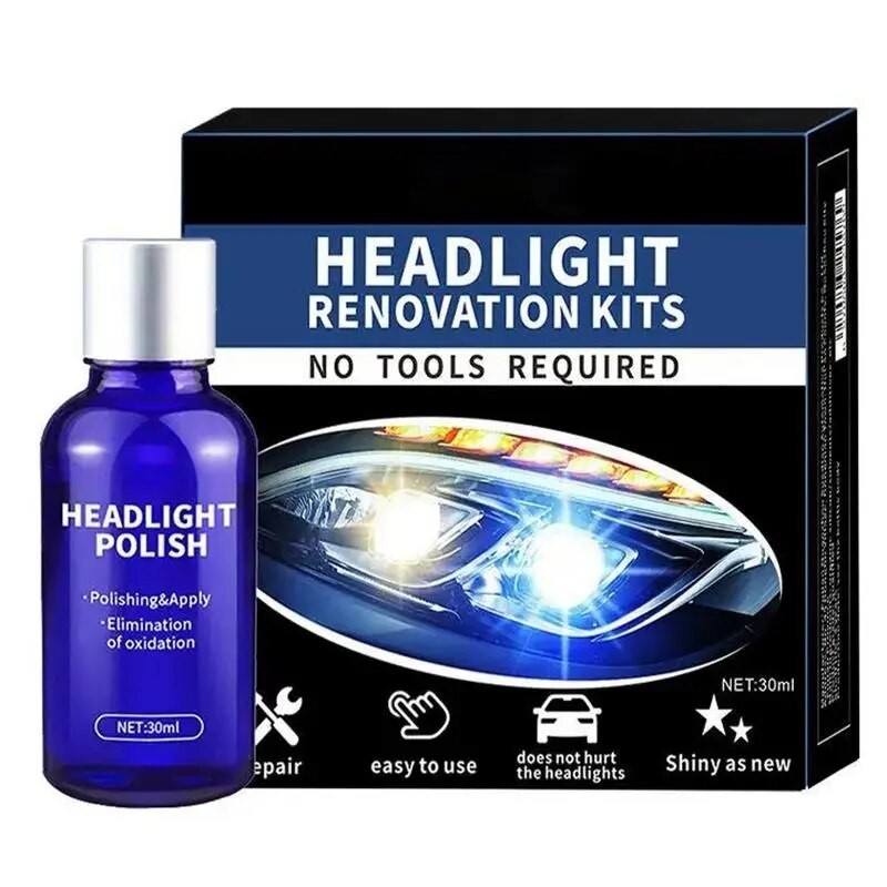 유Auto Headlight Restoration Liquid Professional Repair & Cleaning ...