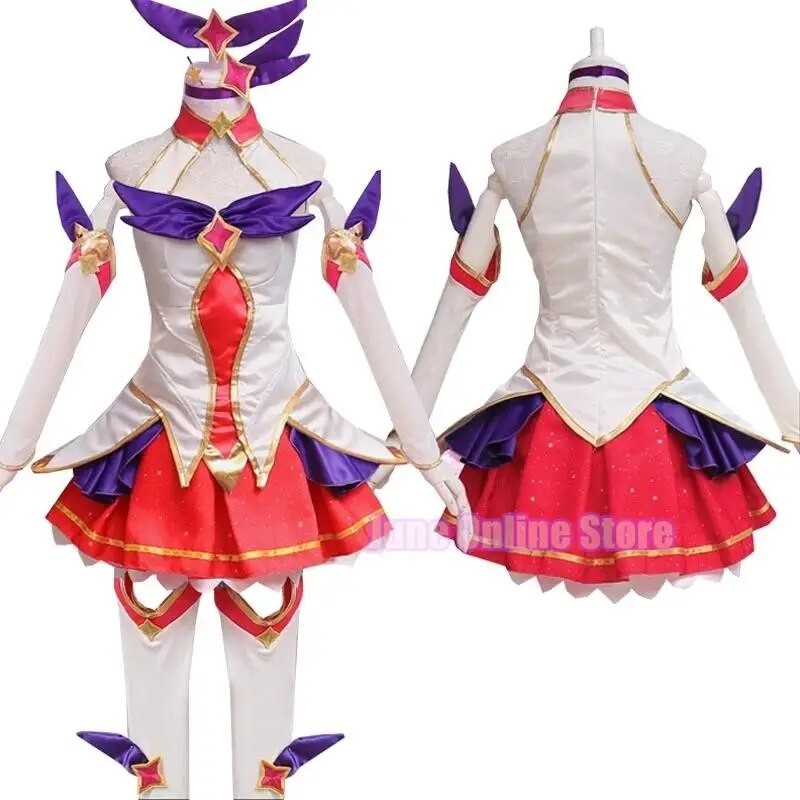Game Anime Lol Star Guardian Ahri Cosplay Costumes Set Magic Girl The ...