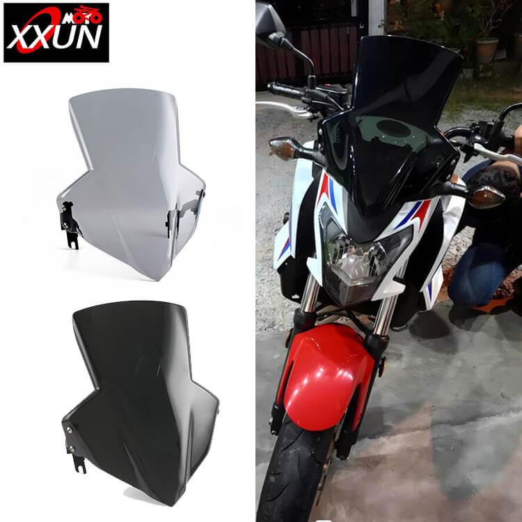 XXUN Motorcycle Windshield Windscreen Wind Deflector fits for Honda ...