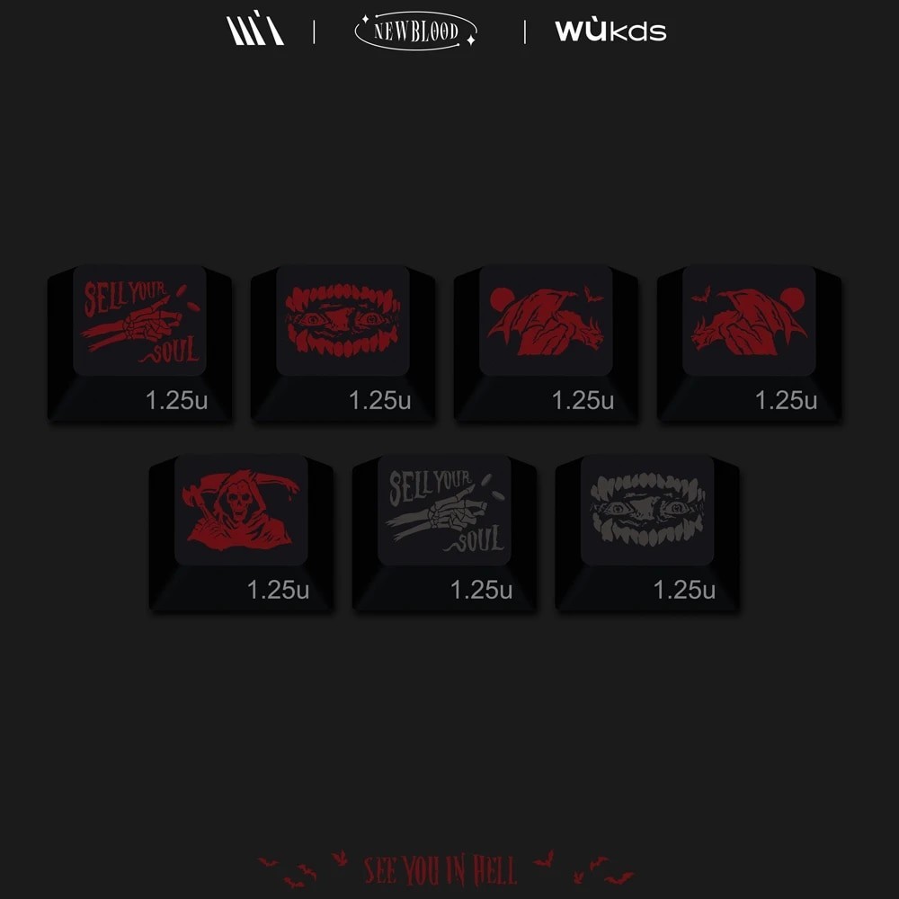 salable product Profile Sublimation Keycaps PBT Dye MX NEW BLOOD For ...