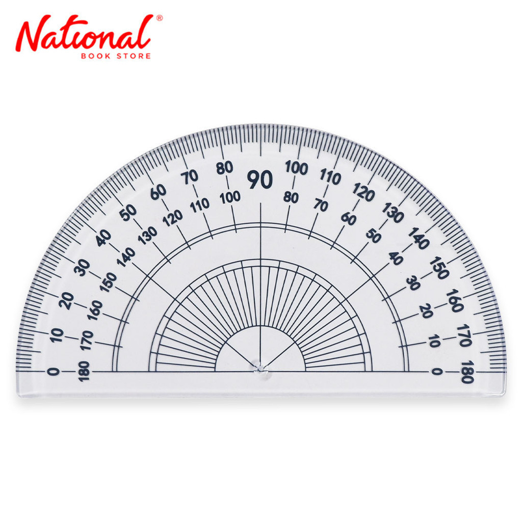 Protractor 180 Degrees Big Clear YS-9031 - School Supplies | Shopee ...
