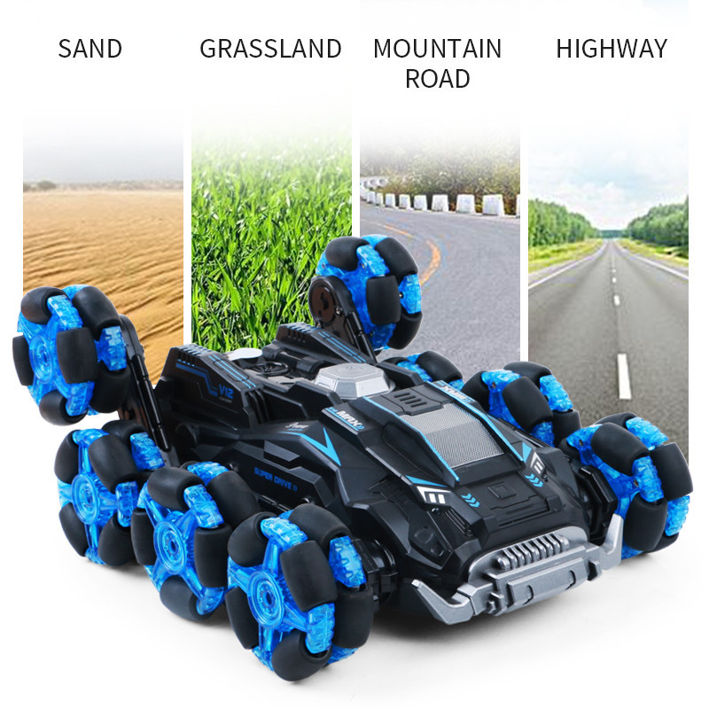 2022 New 8x8 Wheel Toys Car Music Drift Spray Car Radio Control Toy 360 ...