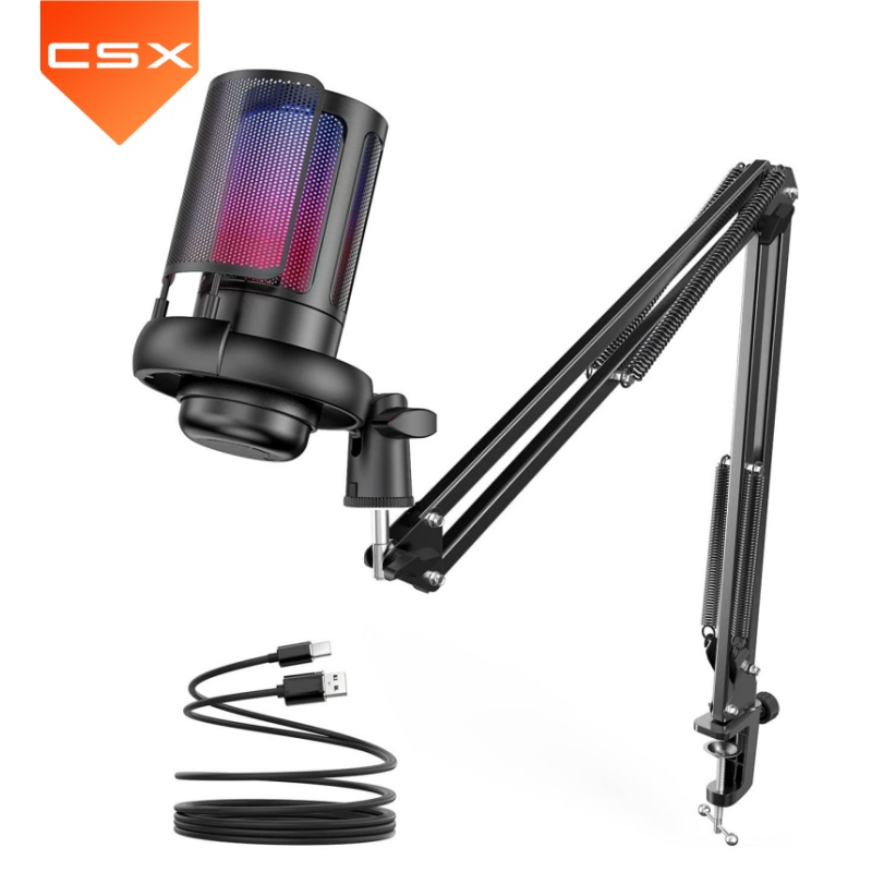 RGB Mic PC Micros Microfone Mikrofon Microfono Profesional Nubwo G06 ...