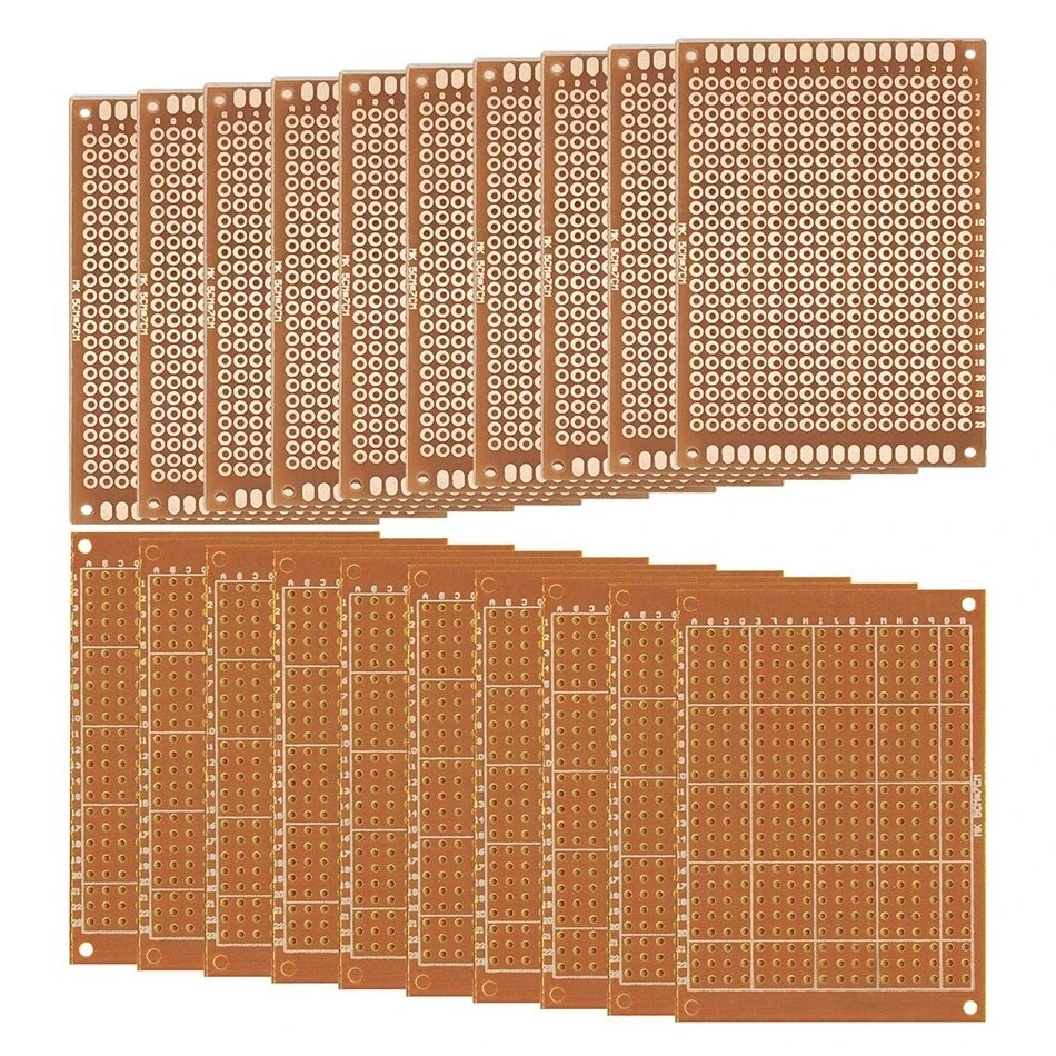 Copper Perfboard 10 PCS Paper Composite PCB Boards (5 cm x 7 cm ...