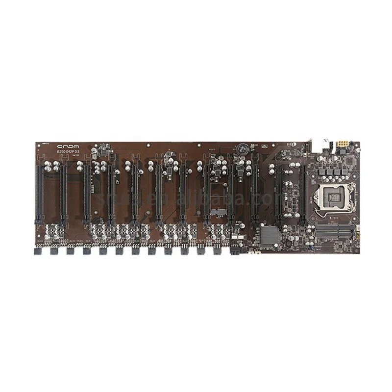 SL3F Computer 8 GPU Motherboard B250 D8P D3 8PCIE DDR3 LGA1151 Board ...
