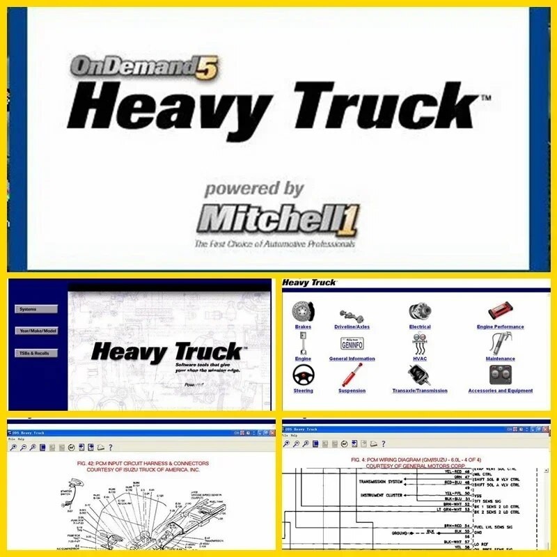 63c 2024 M-itchell Heavy Truck Diagnostic Software 2005 Auto Diagnosis ...